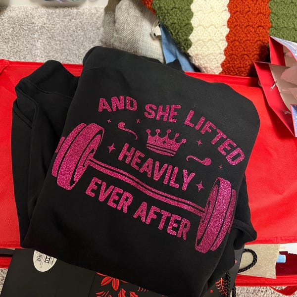 And She Lifted Heavily Ever After SVG, Funny Gym Quote, Workout SVG ...