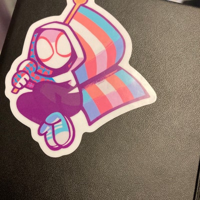 PRE-ORDER Gwen Stacy Trans Pride Sticker Premium Quality Waterproof ...