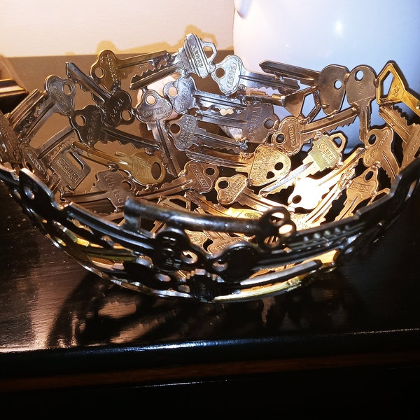 Medium Key Bowl 20 Cm, Key Bowl, Metal Bowl, Metal Sculpture Ornament ...