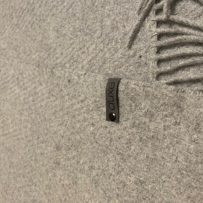 Extra Quality Merino Wool Throw Blanket With Cashmere, Beige Natural ...