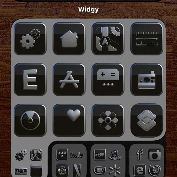 AMETAL Theme App Icon Set, Custom Icons for iPhone and Android Home ...