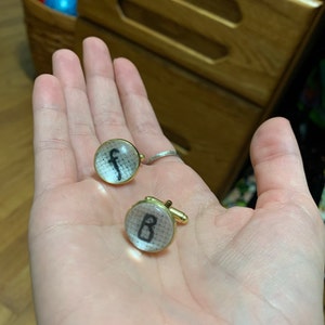 16mm Silver Cufflink Kit DIY Cuff Links Silver Bezel | Etsy