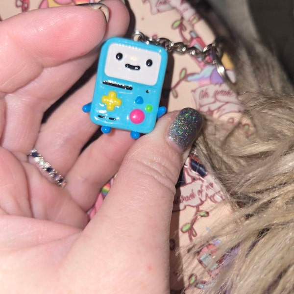 Adventure Time Inspired BMO Keychain - Etsy