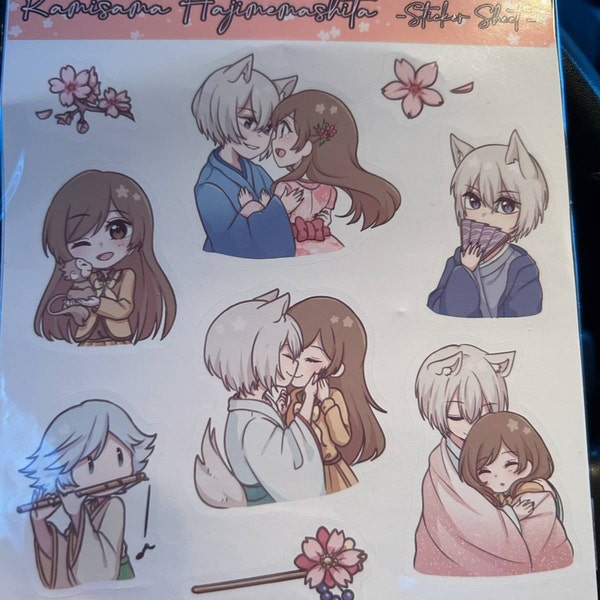 Kamisama Hajimemashita - Sticker Sheet - Tomoe & Nanami - Etsy