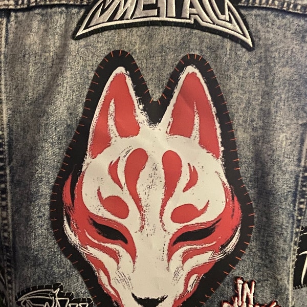 Babymetal Kitsune Mask Back Patch 28cm Cosplay Costume Patch - Etsy