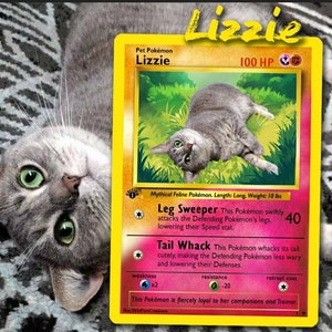 Custom Pokémon Card From PHOTO - Etsy
