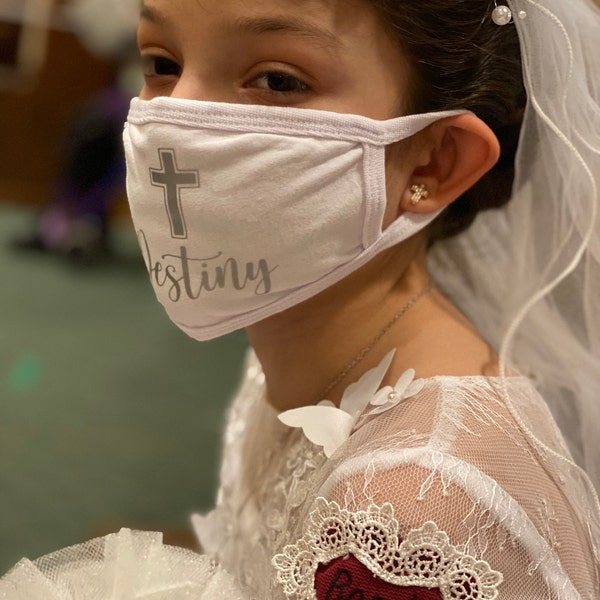 Communion Mask, Mask for Communion, First Communion Mask, White ...