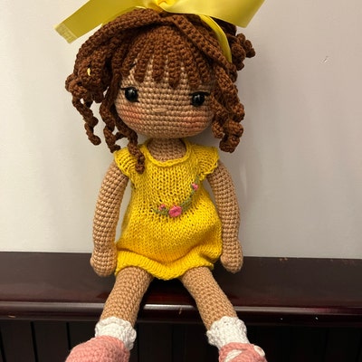 LGBT Doll Girl Crochet Doll With Queer Doll Dress Blonde - Etsy