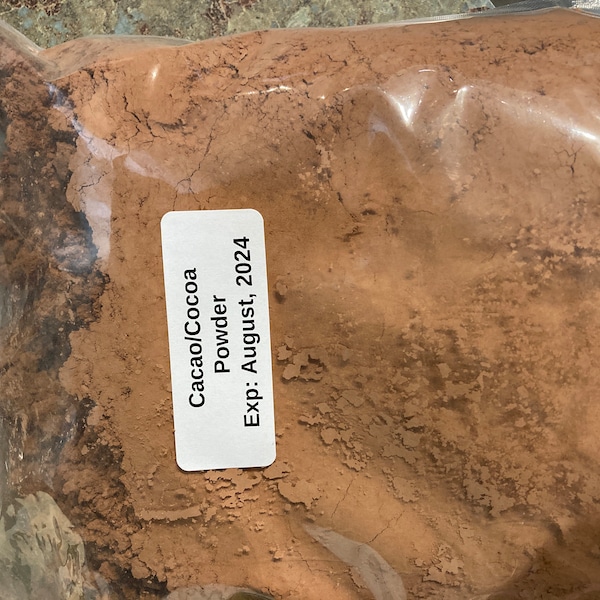 Raw Cacao / Cocoa Powder 100% Raw Chocolate Arriba Nacional Bean 1 Oz ...