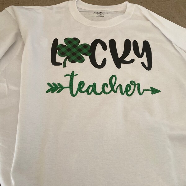 Lucky Teacher Svg, St Patricks Day Svg, Teacher Svg, St. Patrick's Day ...