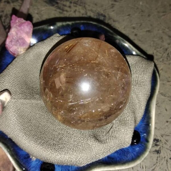 Beautiful Red and Tan Garden Quartz Freeform. Amazing Mica Flash and ...