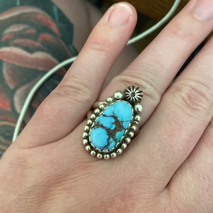 Bluebird Mine Azurite Malachite ring Size 5 Artisan Handmade | Etsy