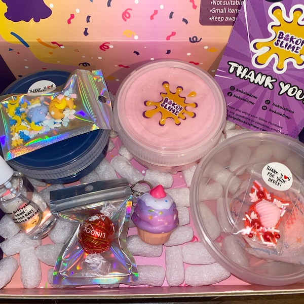 Tangerine Temptation Bingsu Slime Crunchy Slime Bubble Popping Slime ...