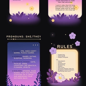 Lunar Night Twitch Panels Glowing Eclipse Stream Info Panels Canva ...