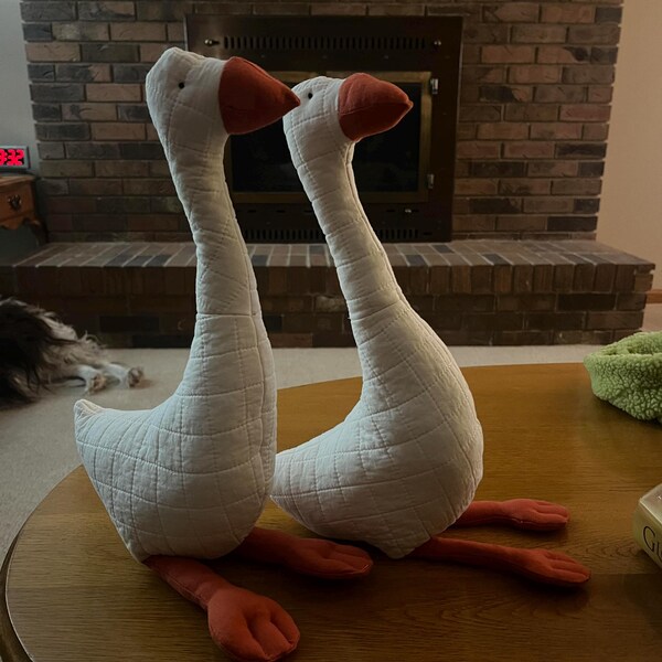 Goose Sewing Pattern, Goose Soft Toy Pattern, Stuffed Animal, Plush ...