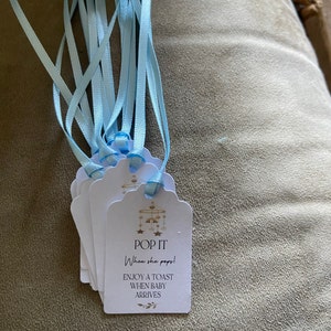 Blue Baby Shower Tags Baby Boy Baby Favour Tags Personalised - Etsy
