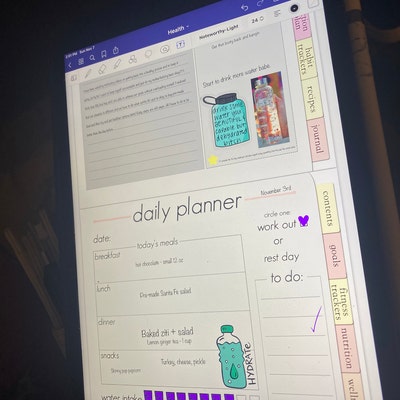 Digital Student Planner, Printable Student Planner Study Organizer ...