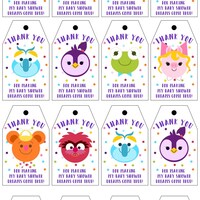 Muppet Babies Thank You Card, Muppet Babies Thanks, Baby Muppets ...