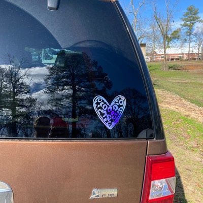 Heart Disease Awareness Ribbon Decal Cardiovascular Heart Health Red ...