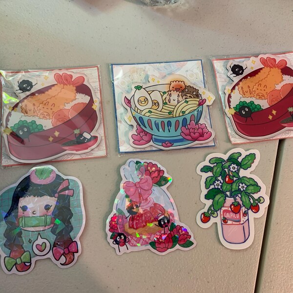 Anime Sticker - Anime Spring Japan Anime Food Sticker, Fun Food Sparkle ...