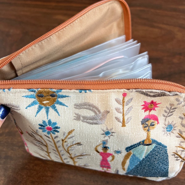 Atenti Circular Case Harvest Circular Needle Case People Fabric Zipper ...