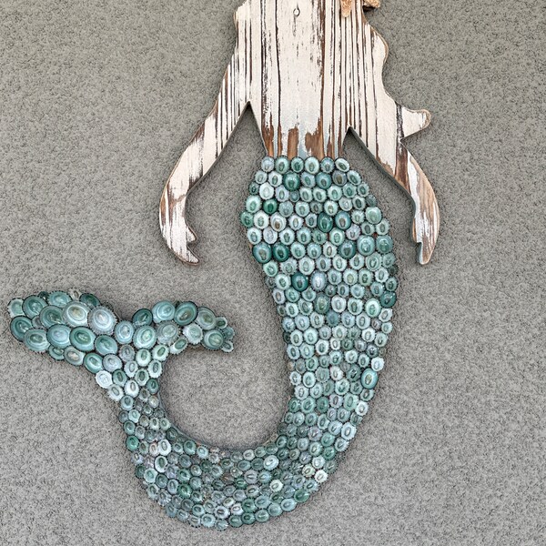 Palm Tree Wall Decor, Shell Palm Tree, Palm Tree Decor, Limpet Shell ...