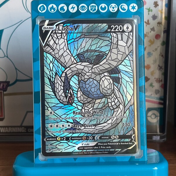 Mewtwo V Custom Holographic & Textured Card - Etsy