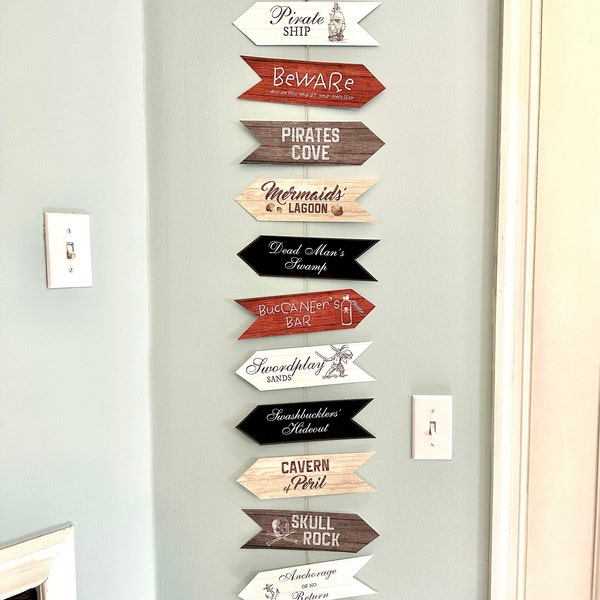 Pirate Directional Signs Party Pack Printables | Treasure Island ...