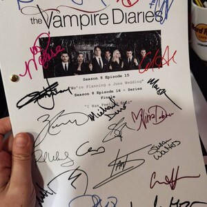 The Vampire Diaries Series Finale TV Script With Signatures - Etsy
