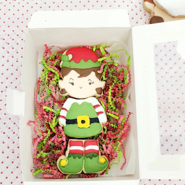 Build-an-elf / Girl Elf Cookie Cutters- Set of 3- Christmas Cookie ...
