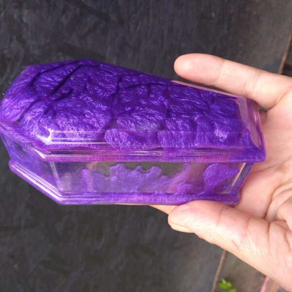 Vampire Coffin Box Resin Mold-skull Zombie Coffin Box Mold-jewelry ...