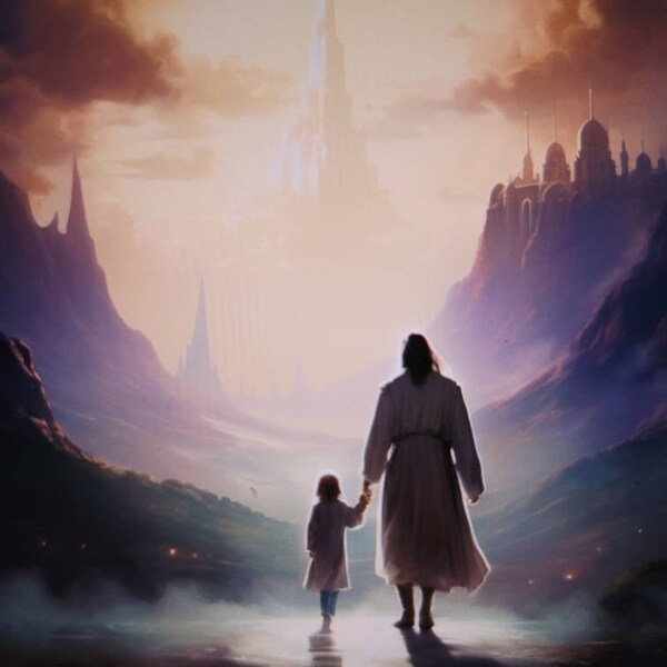 Christ Bright Temple Peaceful and Inspiring Watercolor Digital Download ...