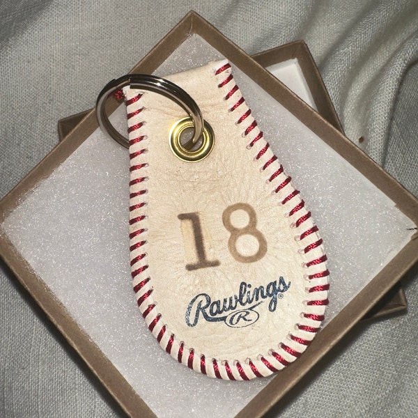 Personalized Hand Made Baseball Key Chain - Etsy