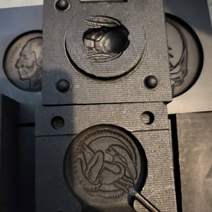Custom 2 Sided COIN Logo Graphite Molds. - Etsy