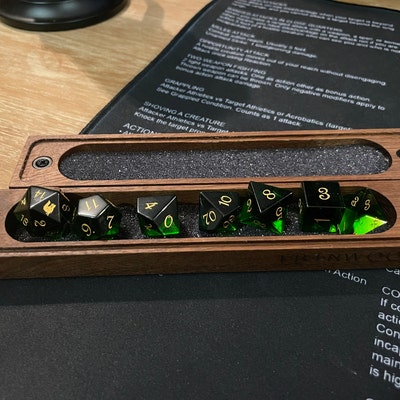 Premium Cribbage Board With Copper Resin Track Inlay Peg Storage Comes ...