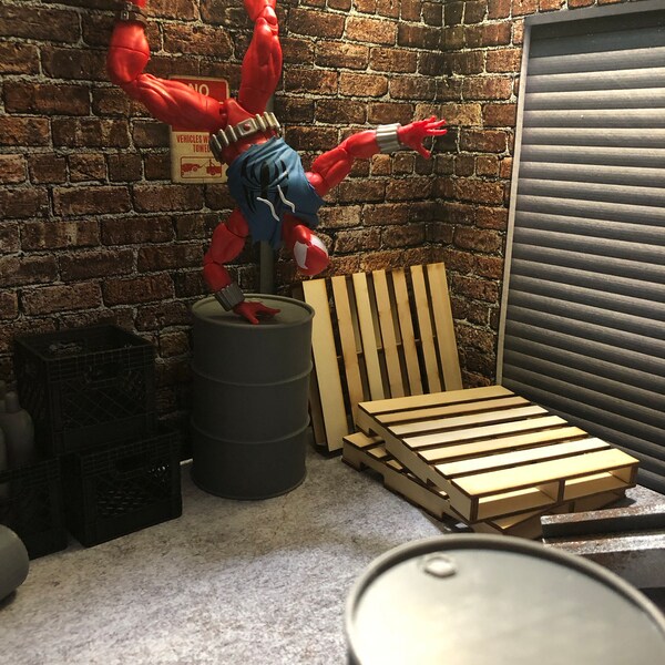 Garage Shop Backdrop / Foldable Diorama for Toy Photography ...