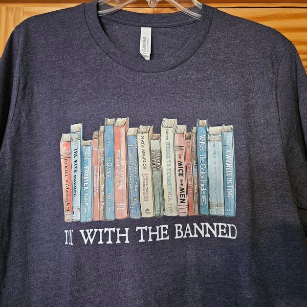 I'm With the Banned, Banned Books Shirt, Banned Books Sweatshirt ...