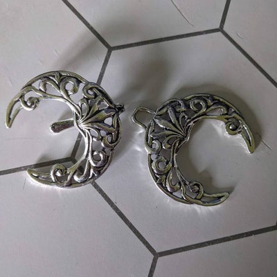 Moon Cloak Cloakclasp Double Moon Cape Closure Fibula - Etsy