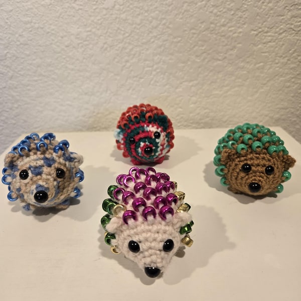 Beaded Fidget Hedgehog Crochet Pattern Crochet Fidget Toy Fidget ...