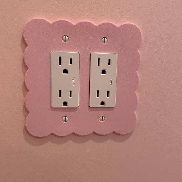 Pastel Green Rounded Corner Light Switch Cover Double Rocker Custom ...