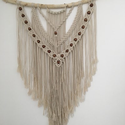 DIY LAYERED MACRAME Wall Hanging Pattern, Macrame Photo Tutorial, Learn ...