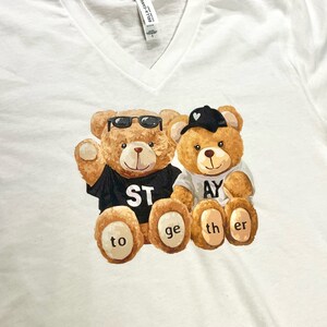 Teddy Bear Shirt, Bear Tshirt, Family Matching Tee, Cute Bear T-shirt ...