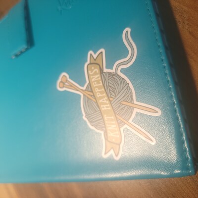 Knitting Sticker Crafters Makers Knitting Bumper Sticker Water Bottle ...