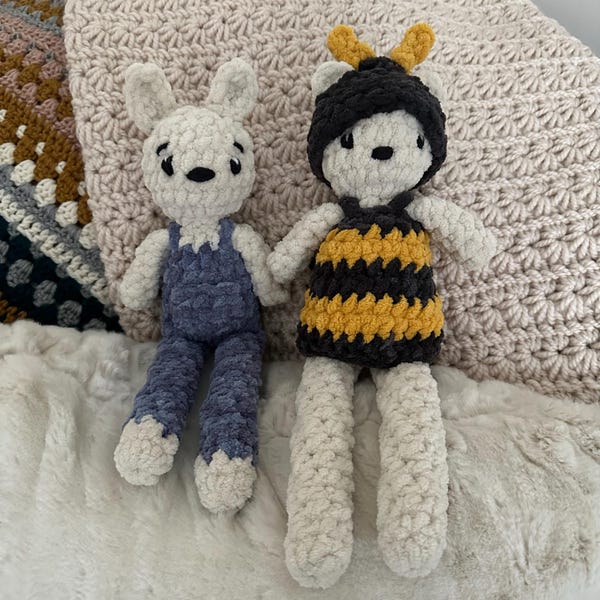 Plush Beth Bunny + Mermaid Tail Mod CROCHET PATTERN (fable Collection ...