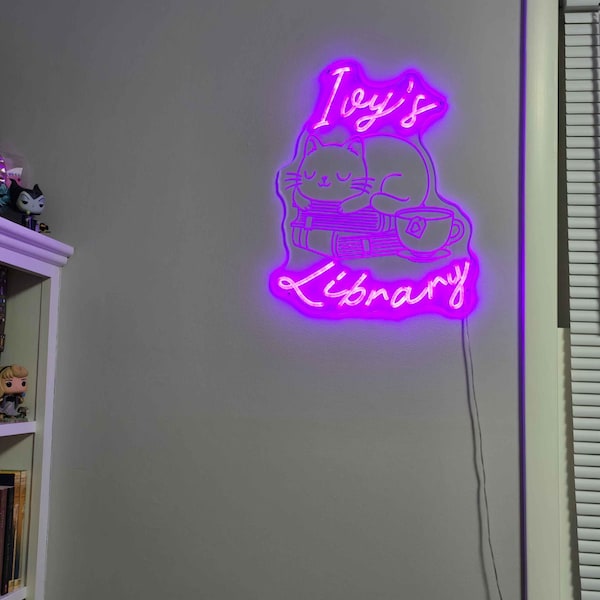 Custom Gothic Name Neon Sign, Old English Font Sign, Custom Name Neon ...