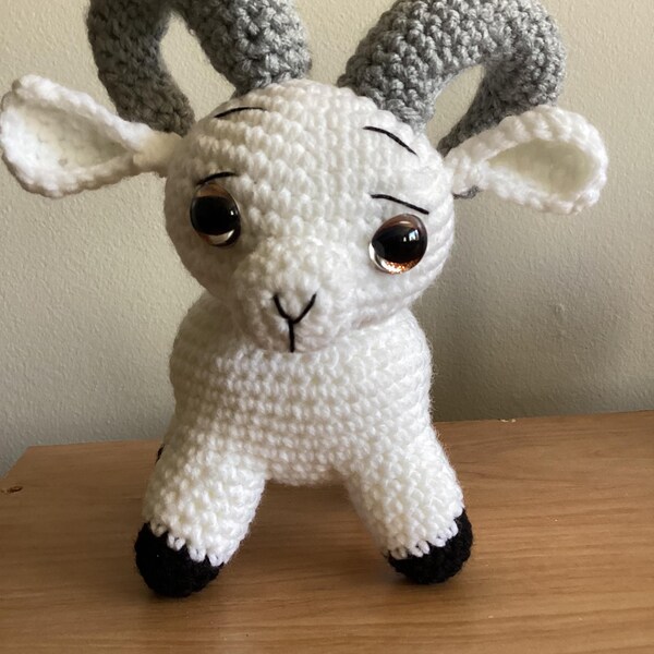 Amigurumi Ram Pattern, Crochet Pattern Ram, Large Plushie Amigurumi ...