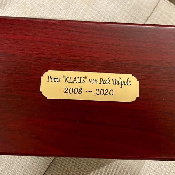 Custom Engraved 1x3 Name Plate Plaque | Adhesive Backing, Calligraphy ...