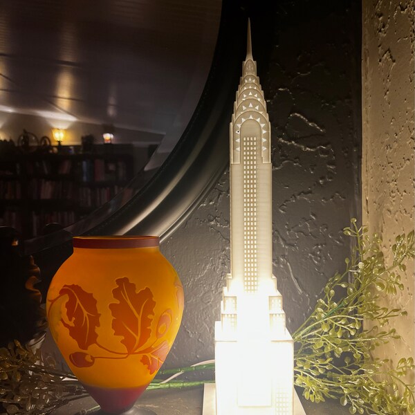 Chrysler Building Lamp - NYC Landmark Night Light - Bedside Table Lamp ...