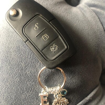 Tree Keyring, Personalised Gift, Nature Keychain, Silver Charm ...