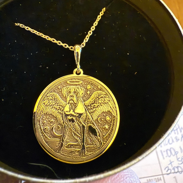 14k Gold Griffon Necklace, Sterling Silver Celestial Pendant, Mythical ...